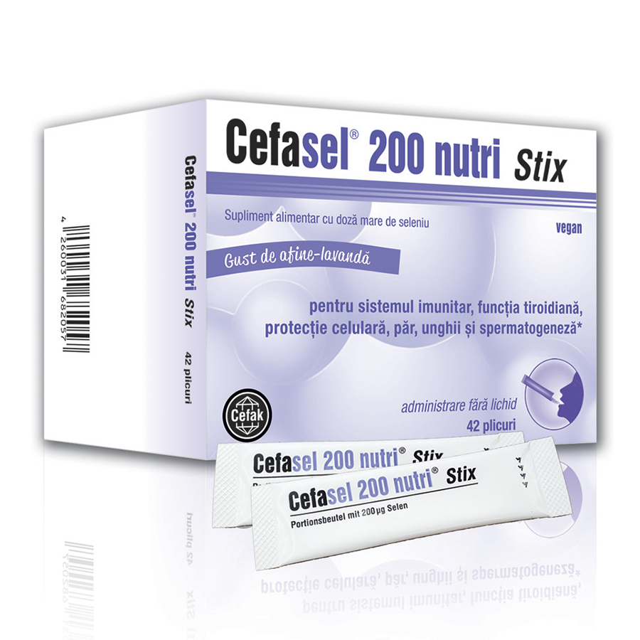 Cefasel 200 Nutri-Stix, 42 plicuri, 3F Plantamed